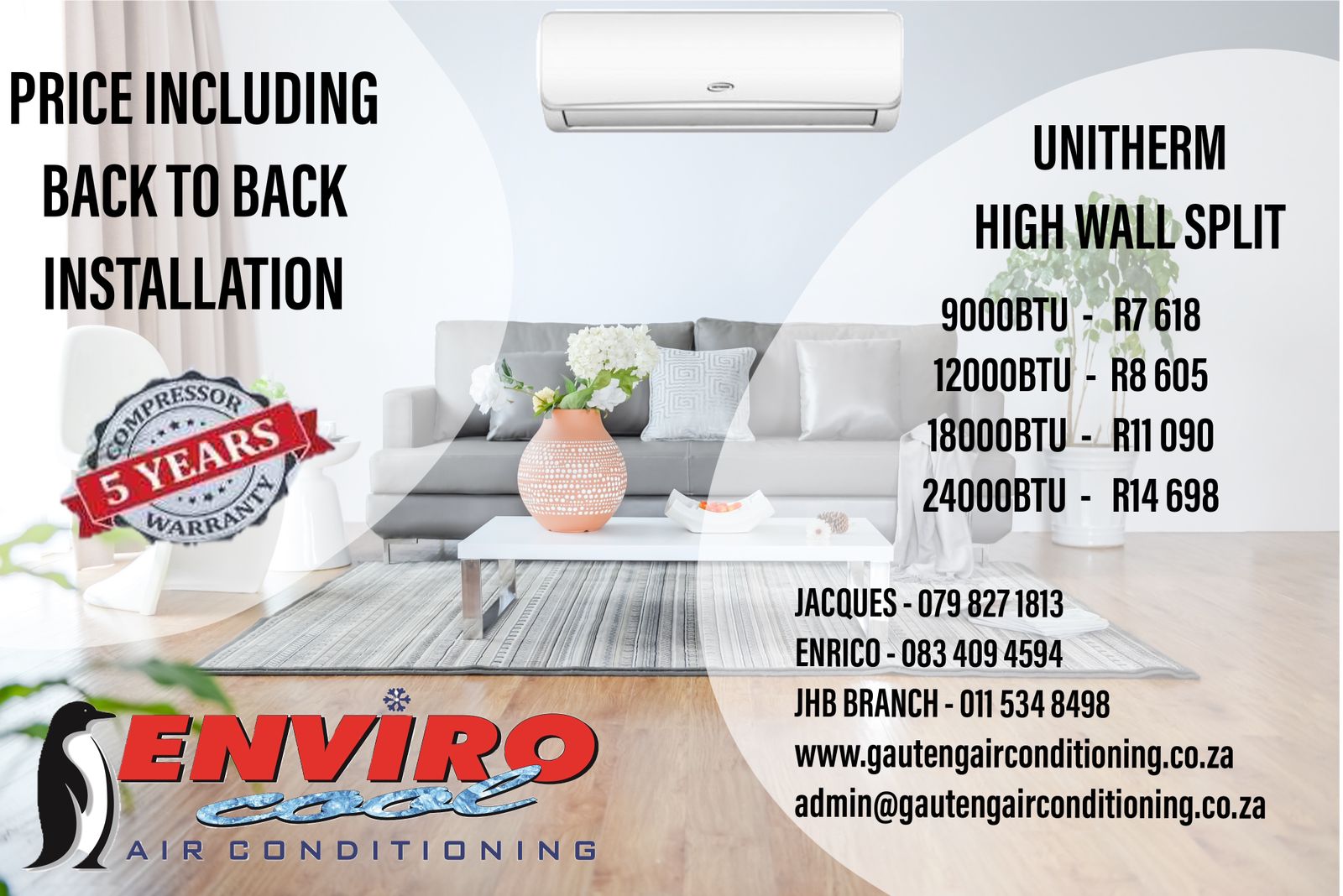 EnviroCool Airconditioning - Index
